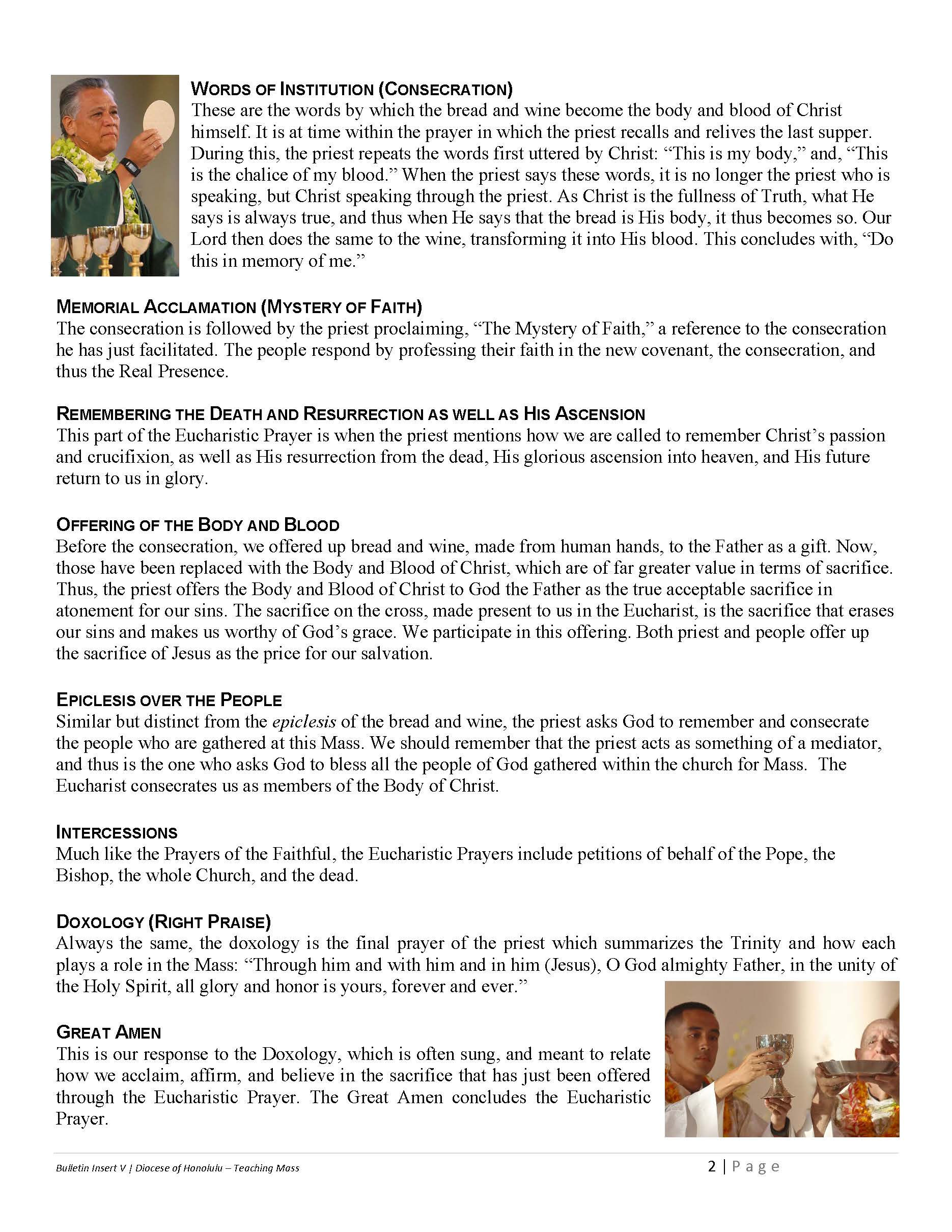 Teaching Mass – Bulletin Inserts – Cathedral Basilica of Our Lady of Peace